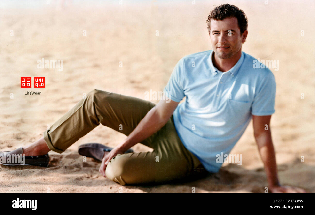 2010s UK Uniqlo Magazine Advert Stock Photo - Alamy