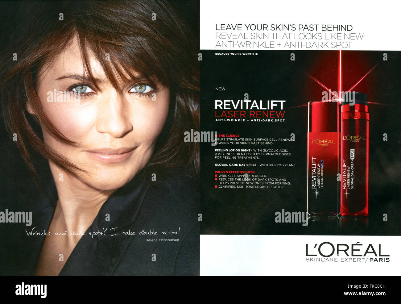 2010s uk loreal magazine advert hi-res stock photography and images - Alamy