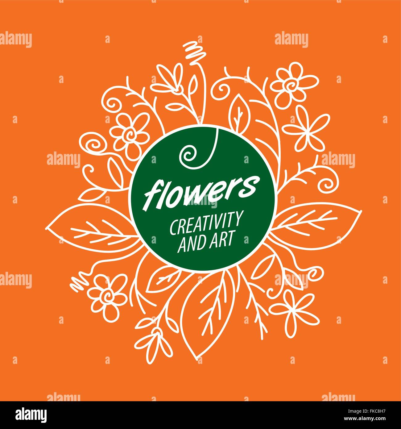 flower vector logo Stock Vector Image & Art - Alamy
