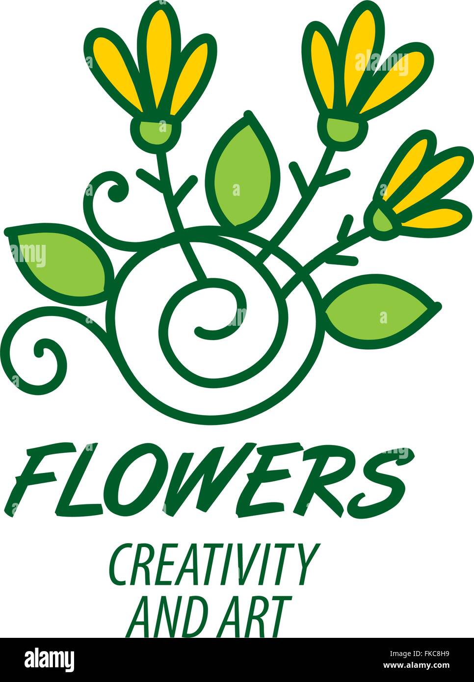 flower vector logo Stock Vector Image & Art - Alamy