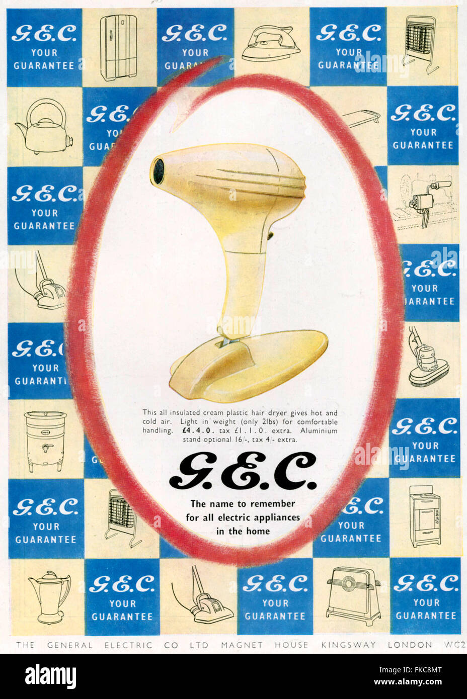 1950s UK General Electric Magazine Advert Stock Photo - Alamy