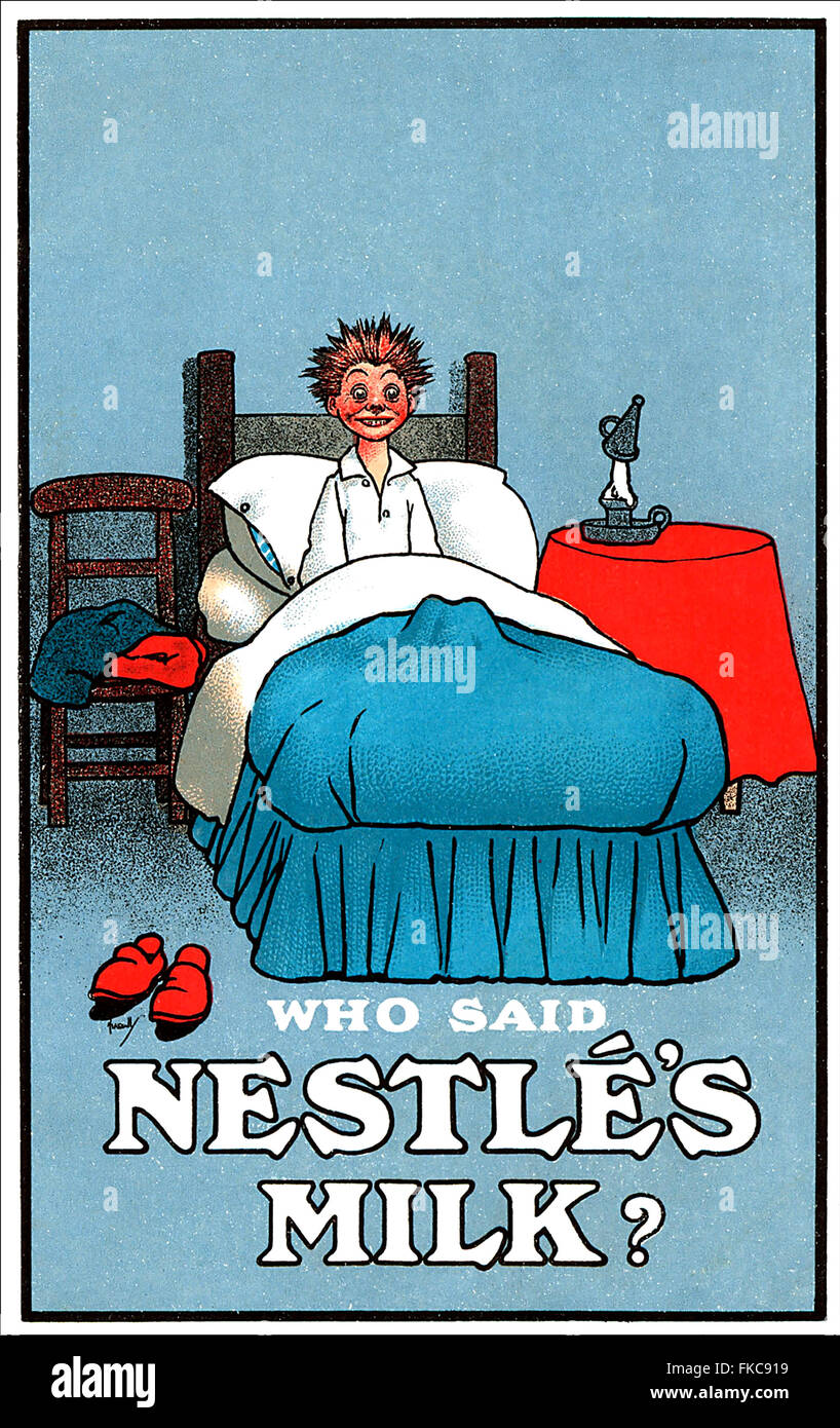 UK Nestle Magazine Advert Stock Photo - Alamy