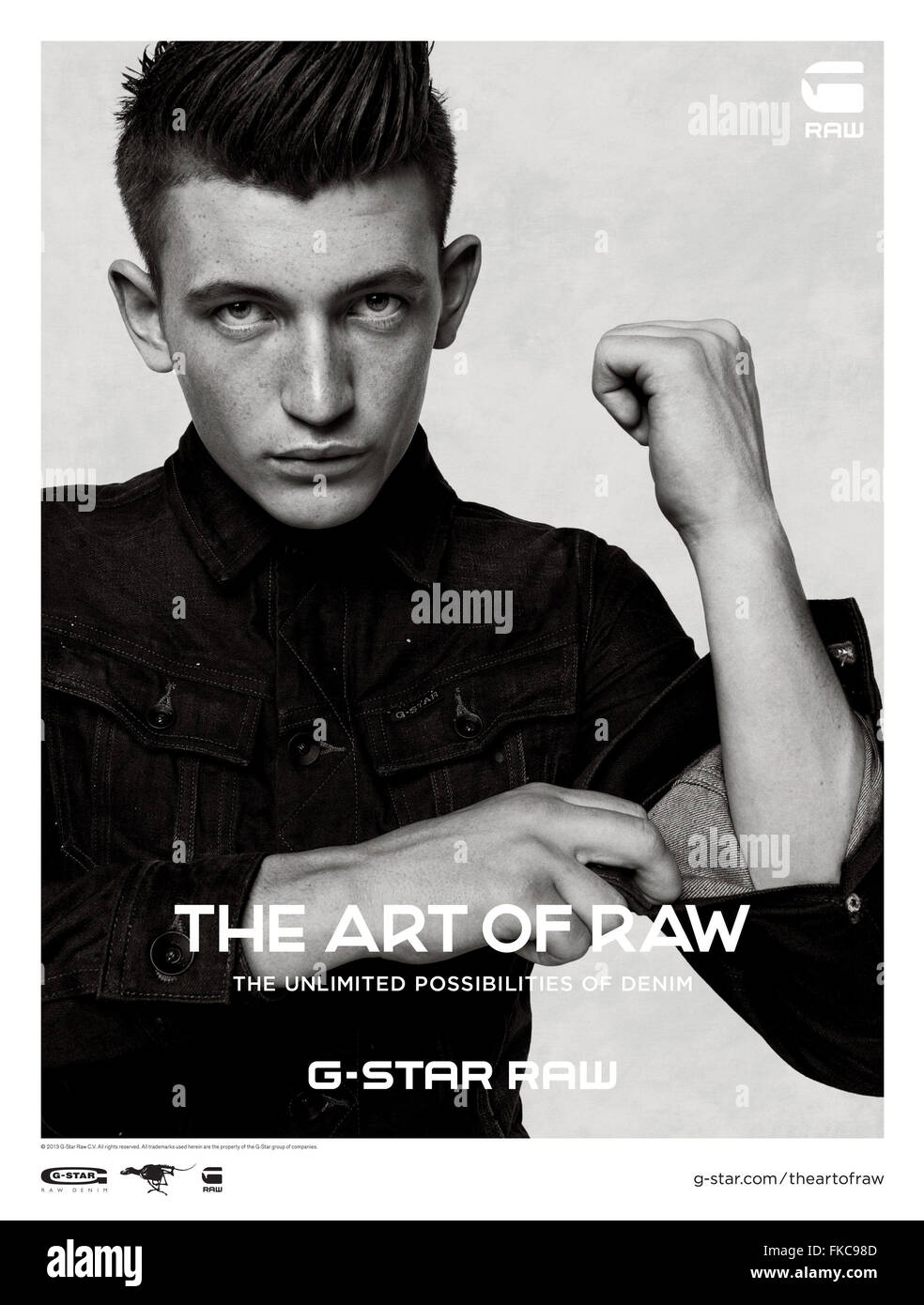 2010s UK G-Star Raw Magazine Advert Stock Photo - Alamy