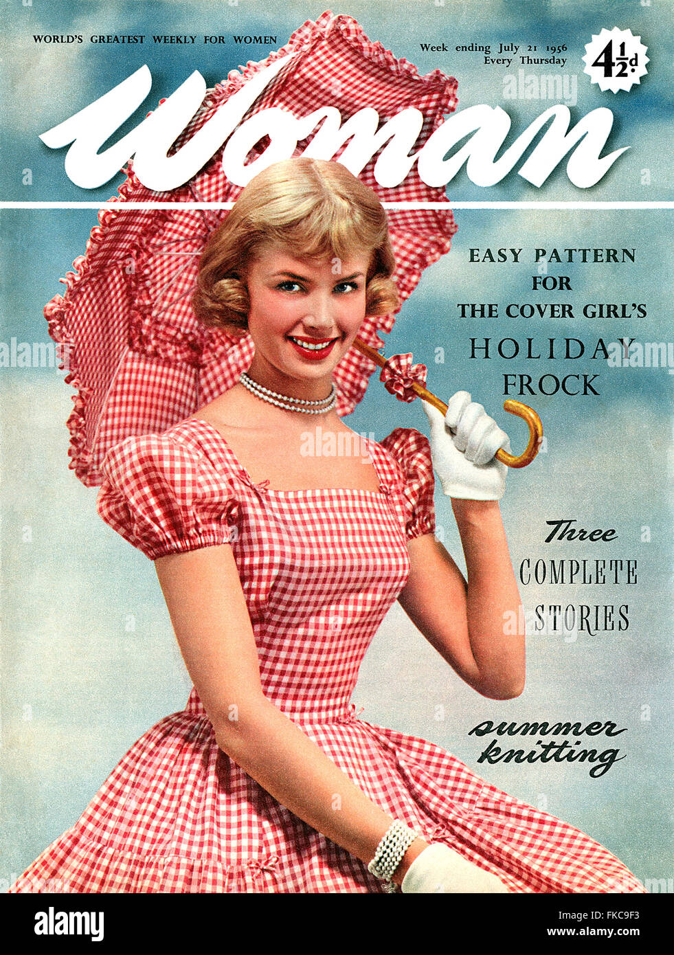 1950s uk woman magazine cover hi-res stock photography and images - Alamy