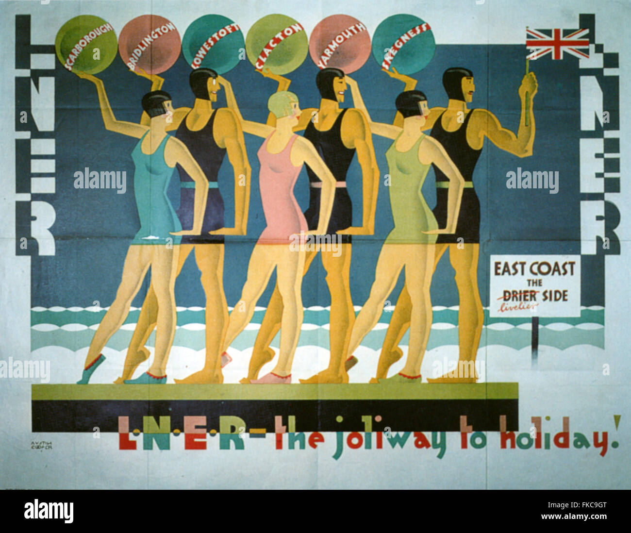 UK LNER Poster Stock Photo - Alamy