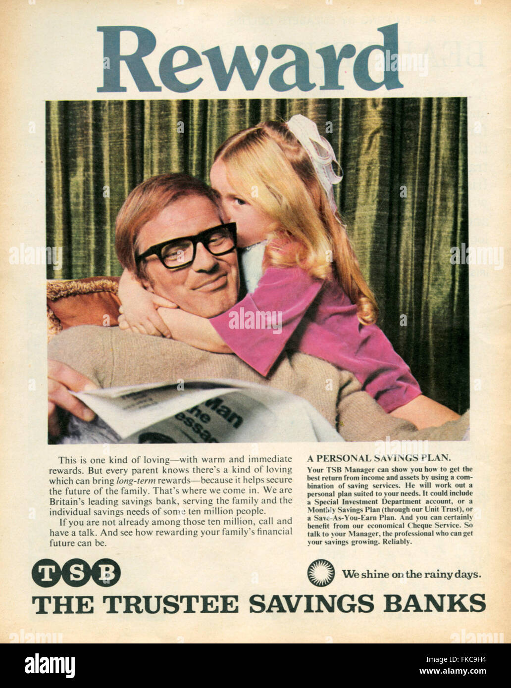 1970s UK TSB Magazine Advert Stock Photo - Alamy