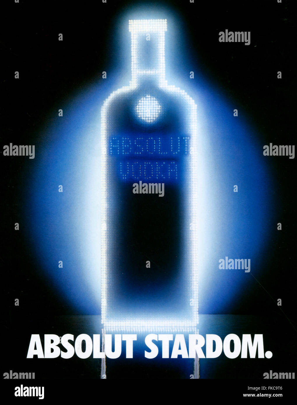 1990s UK Absolut Magazine Advert Stock Photo - Alamy