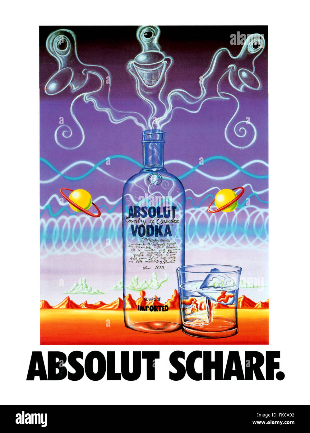 2000s UK Absolut Magazine Advert Stock Photo - Alamy