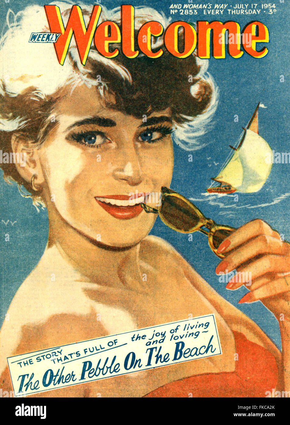 1950s UK Weekly Welcome Magazine Cover Stock Photo - Alamy