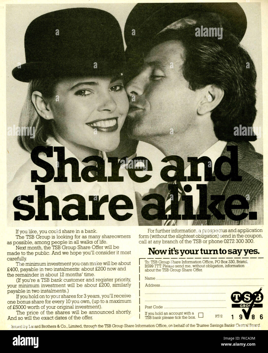 Tsb advert hi-res stock photography and images - Alamy