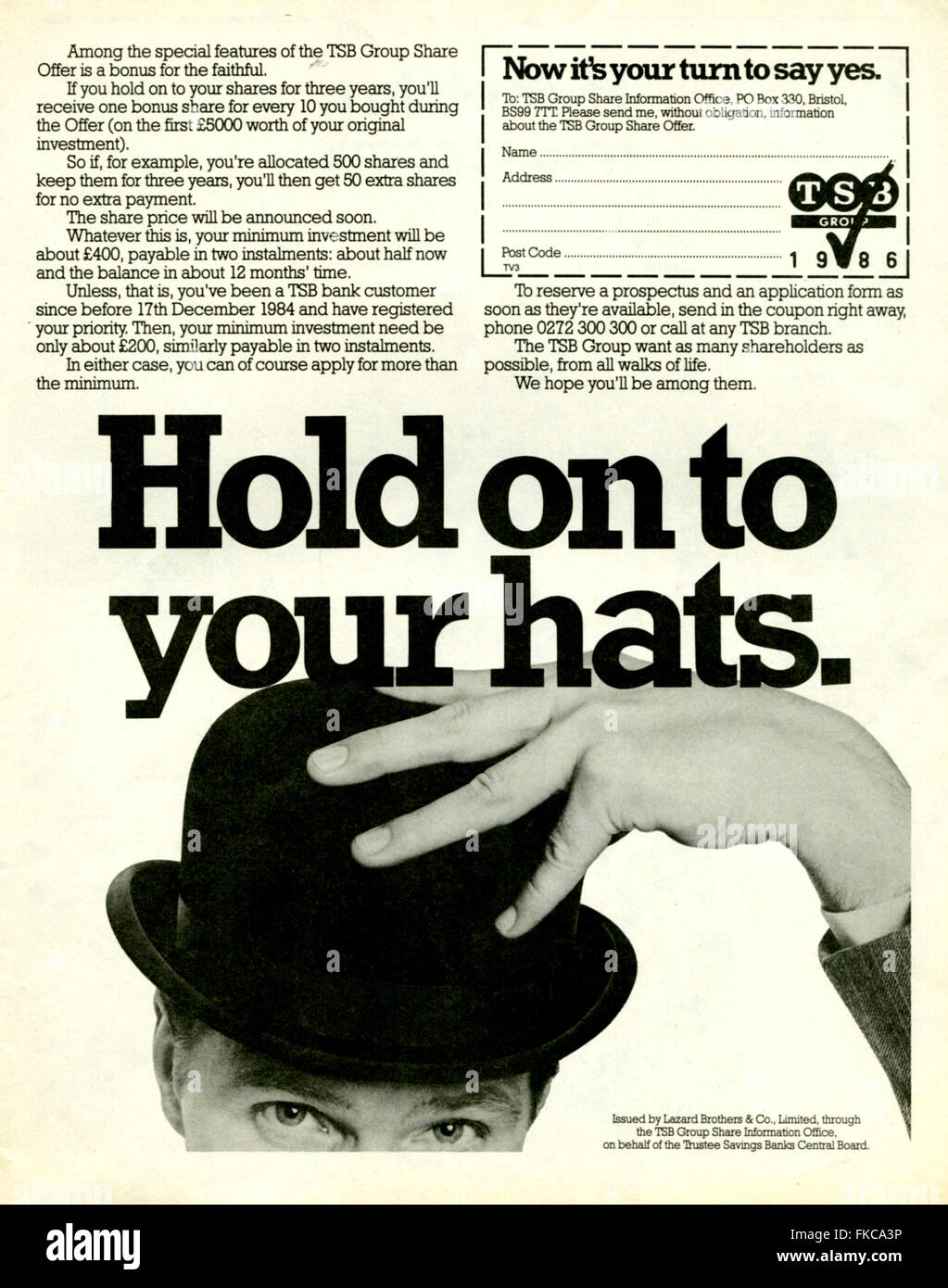 Tsb advert hi-res stock photography and images - Alamy