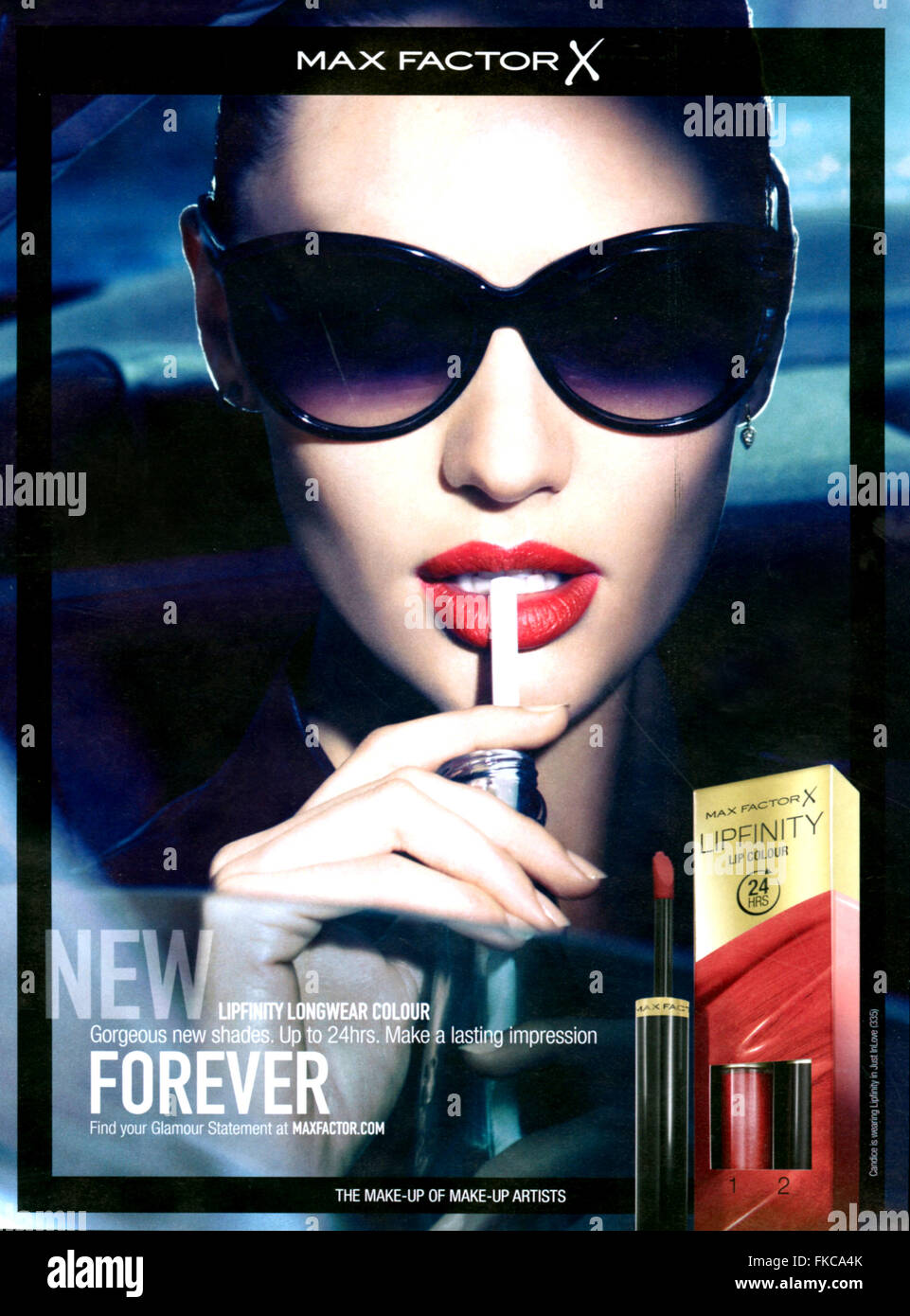 2010s UK Max Factor Magazine Advert Stock Photo - Alamy