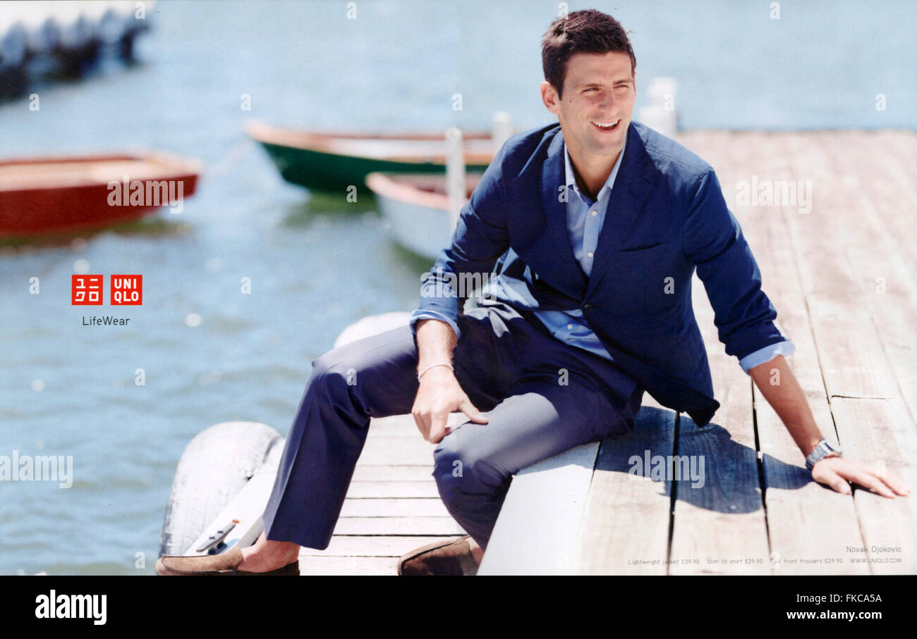 2010s UK Uniqlo Magazine Advert Stock Photo - Alamy