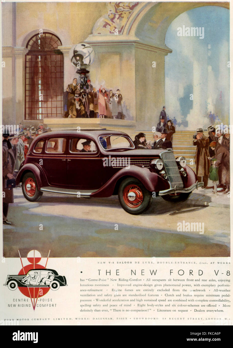 1930s UK Ford Magazine Advert Stock Photo - Alamy