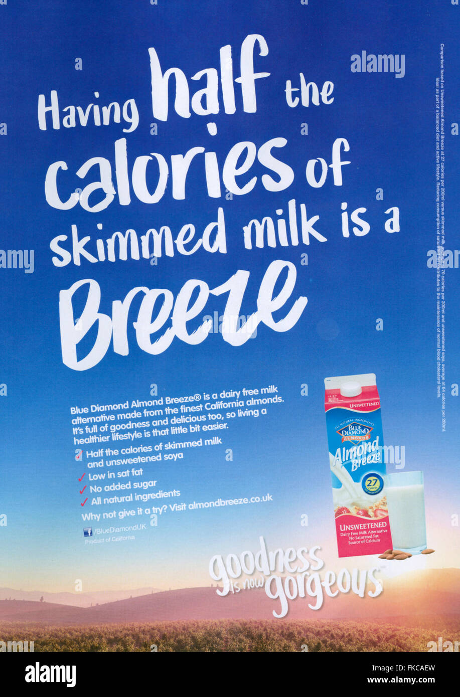 2010s UK Blue Diamond Magazine Advert Stock Photo - Alamy