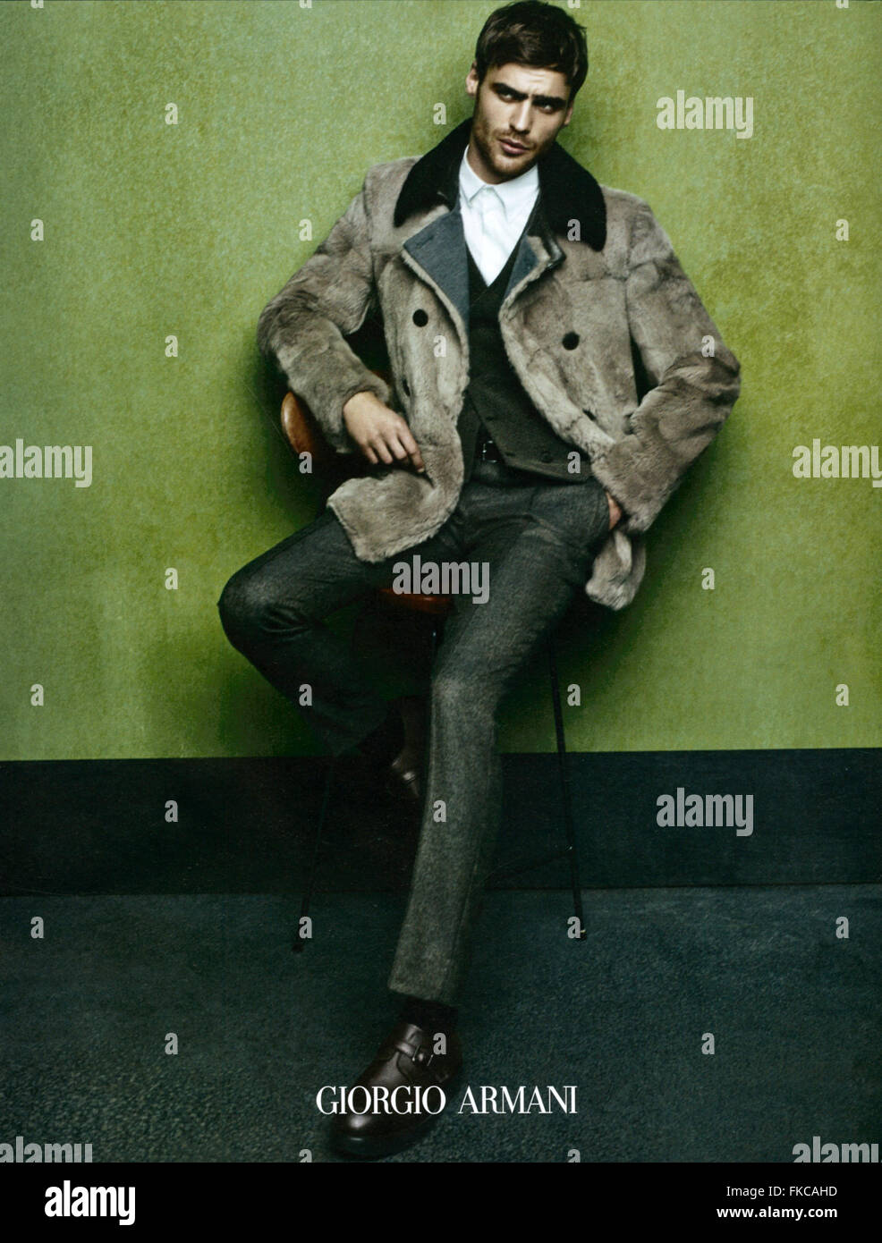 2010s UK Armani Magazine Advert Stock Photo - Alamy