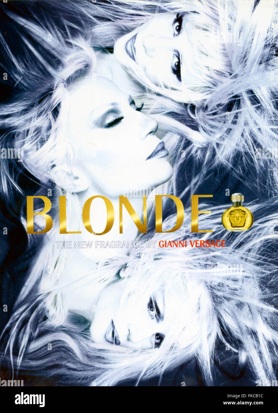 1990s UK Versace Magazine Advert Stock Photo - Alamy