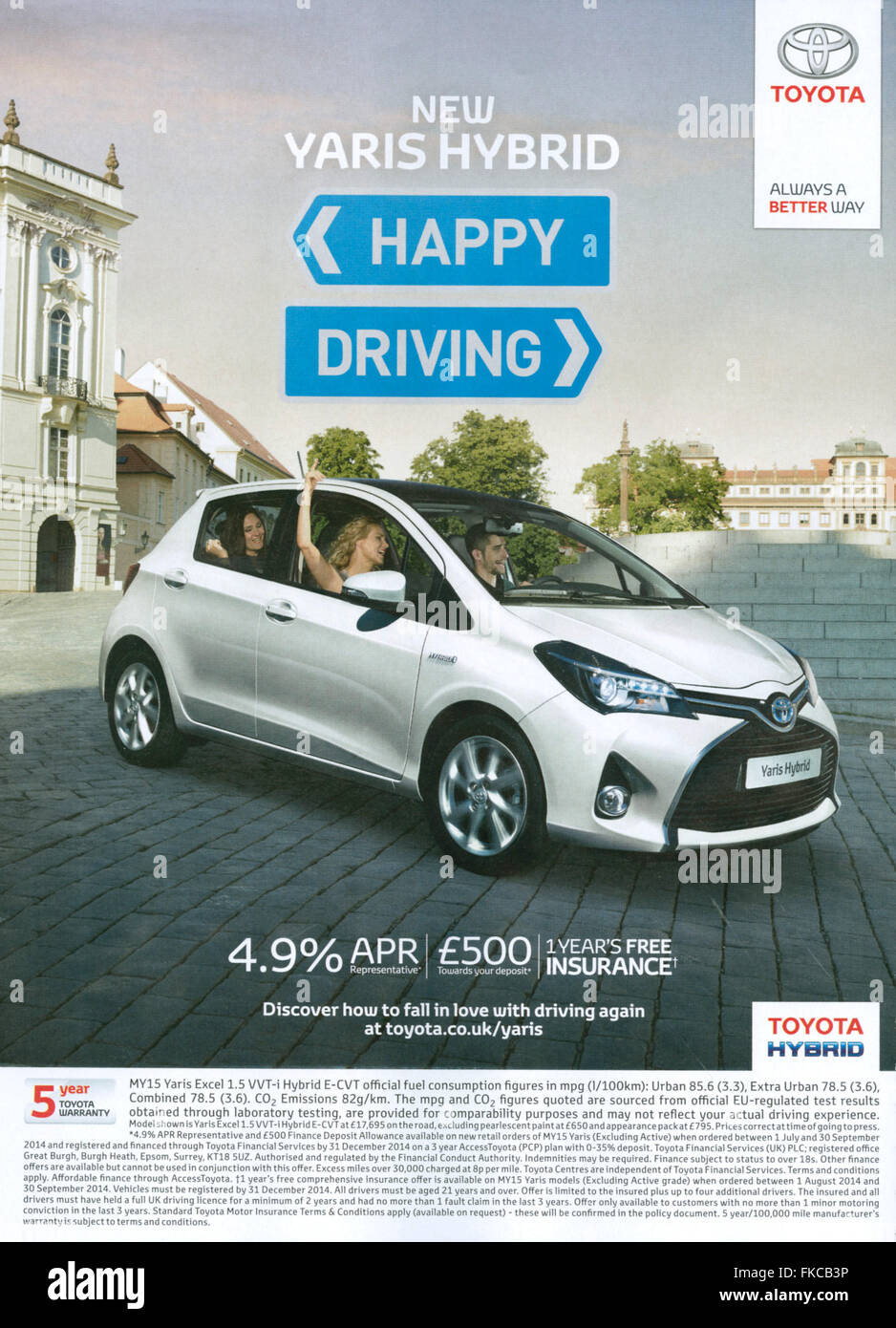 2010s UK Toyota Magazine Advert Stock Photo - Alamy