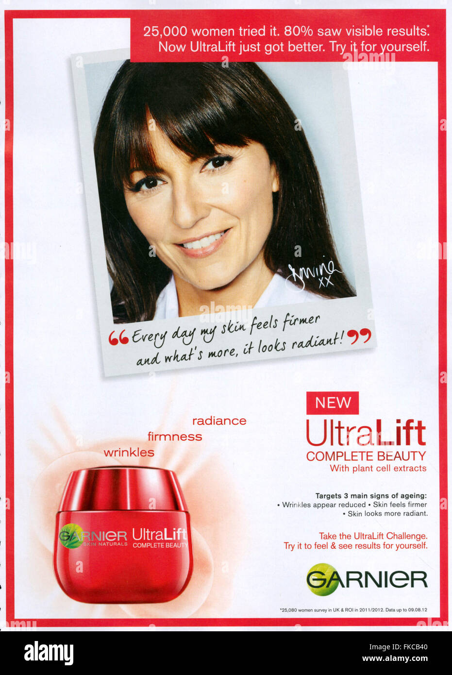 2010s UK Garnier Magazine Advert Stock Photo - Alamy