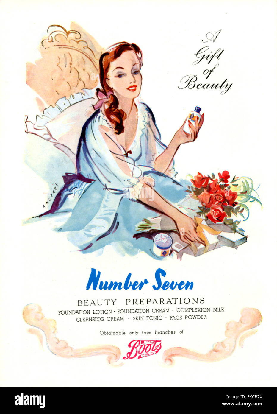 1940s UK Boot's Magazine Advert Stock Photo - Alamy