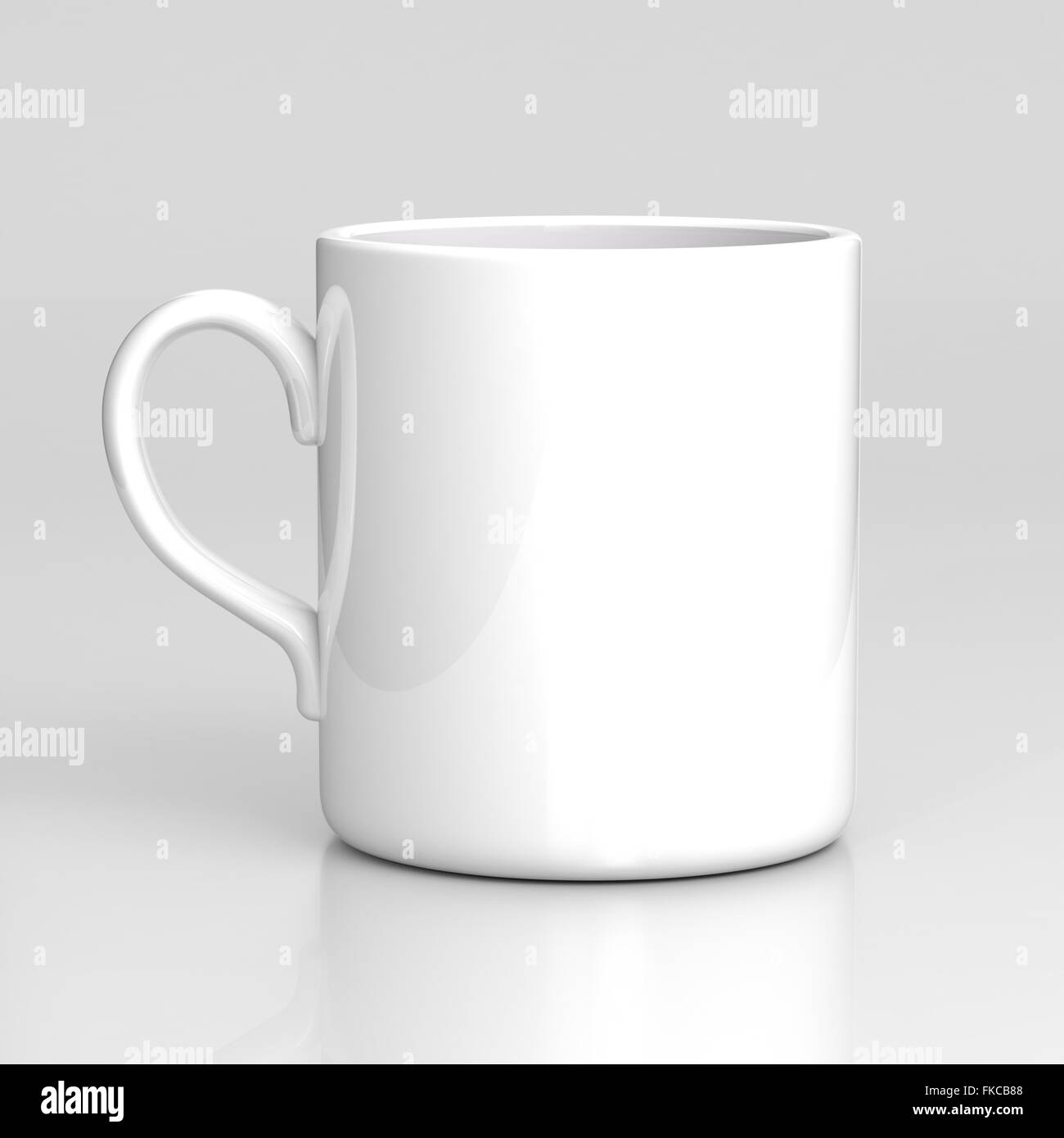 White coffee mug Stock Photo - Alamy