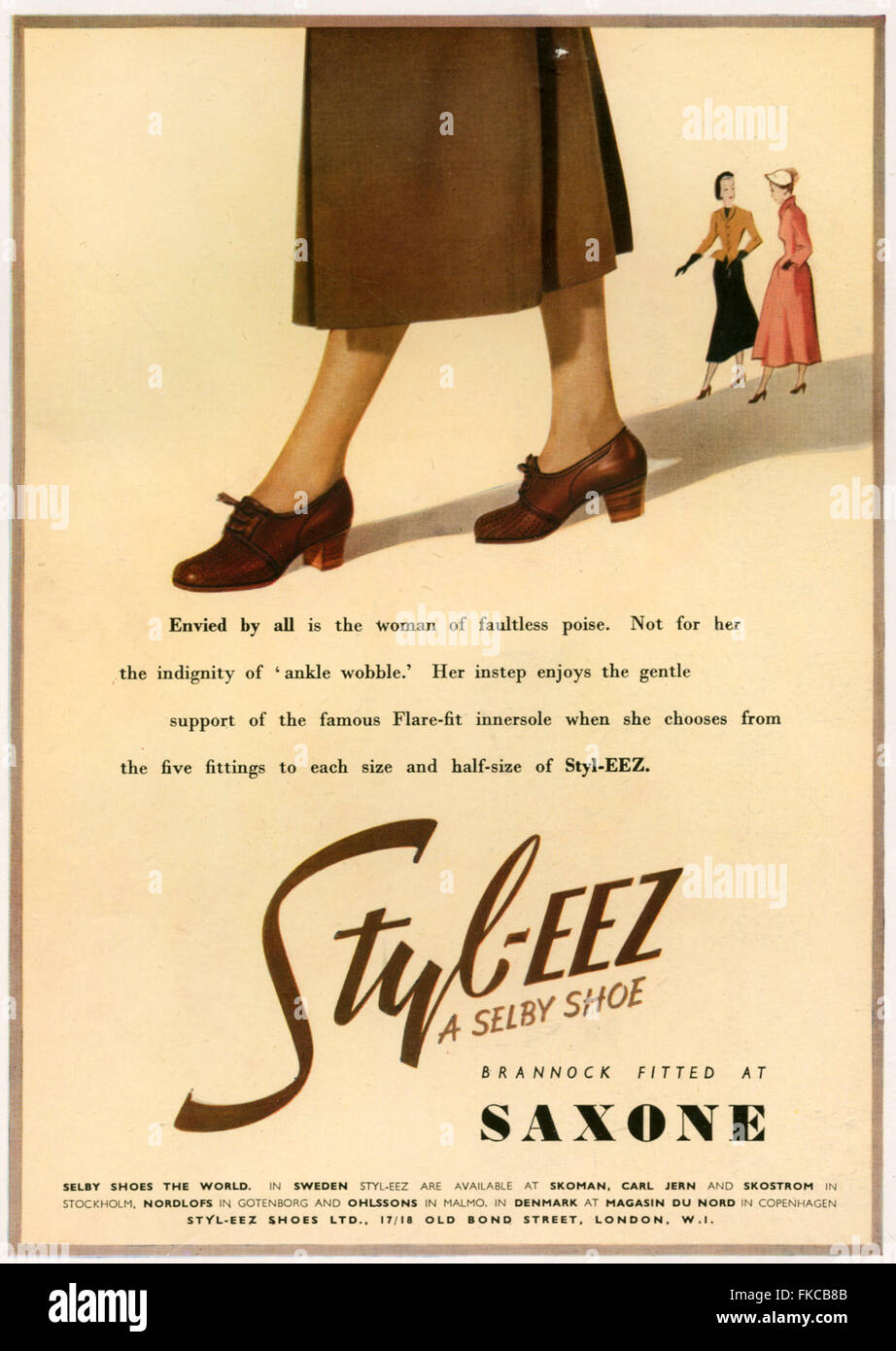 1940s UK Selby Magazine Advert Stock Photo - Alamy