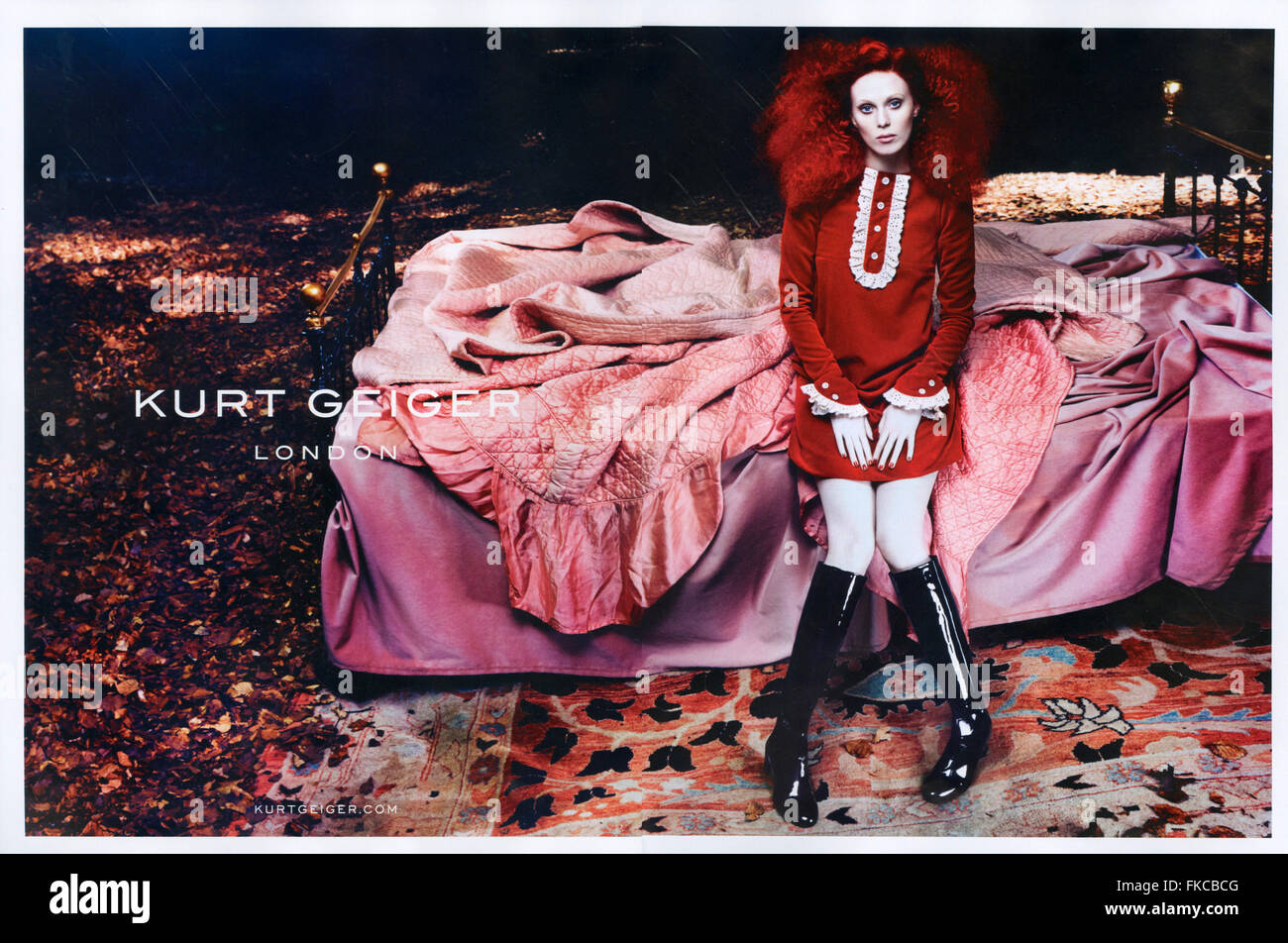 2010s UK Kurt Geiger Magazine Advert Stock Photo - Alamy