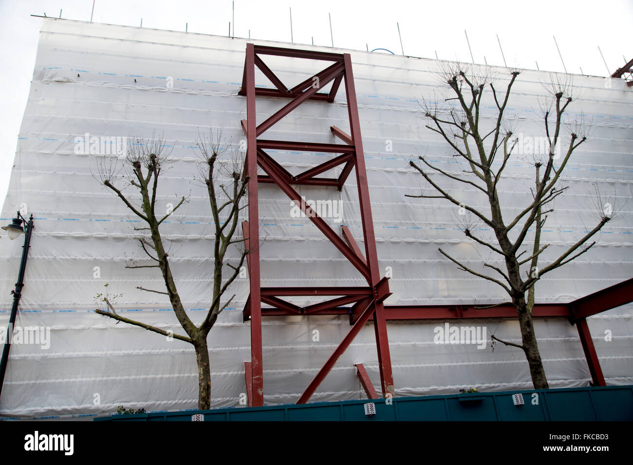 London. Spitafields, Shoreditch. Facade of Norton Folgate after ...