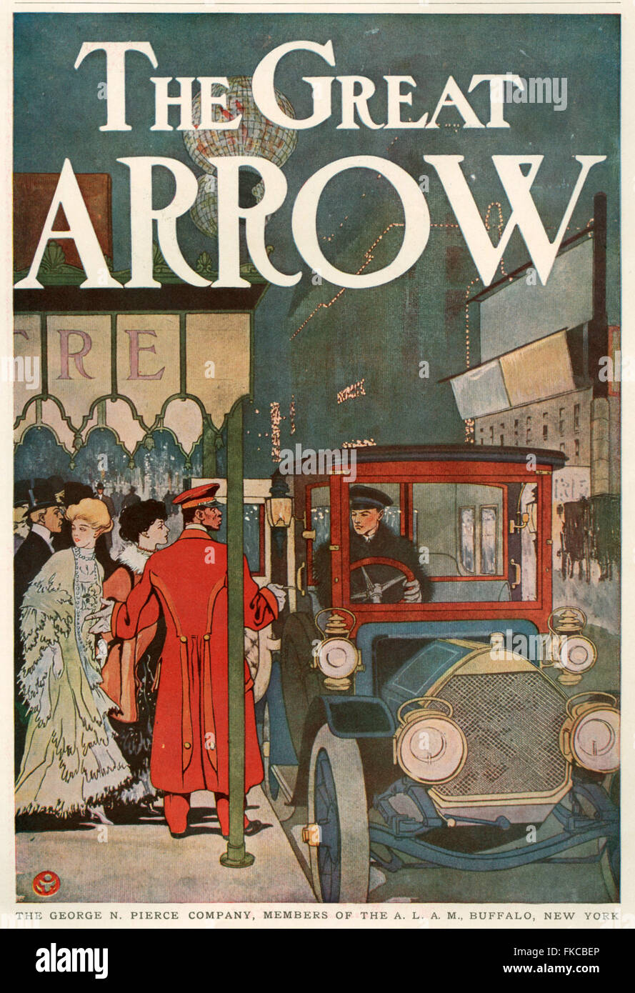 1900s USA Pierce-Arrow Magazine Advert Stock Photo - Alamy