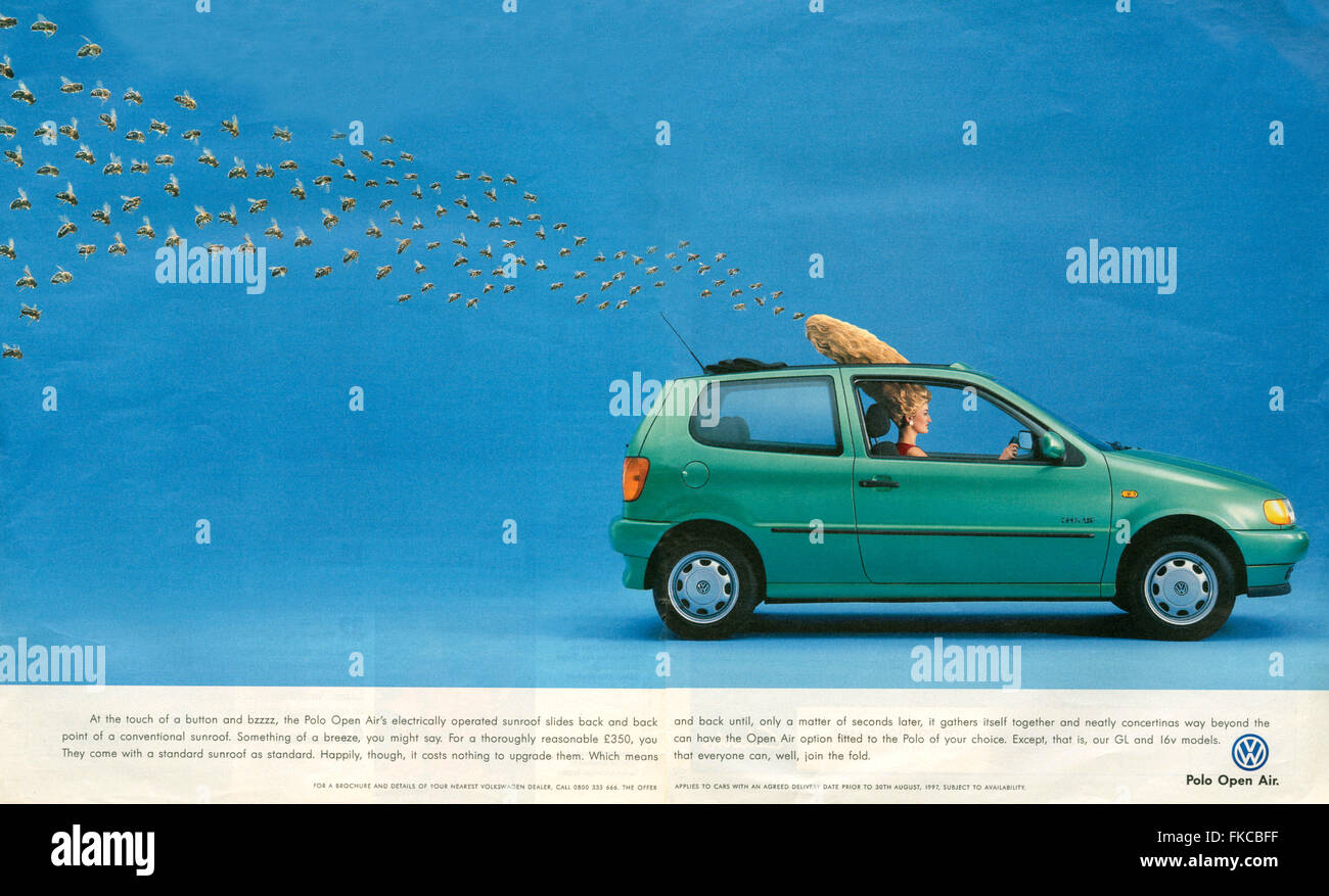 1990s UK Volkswagen Magazine Advert Stock Photo - Alamy