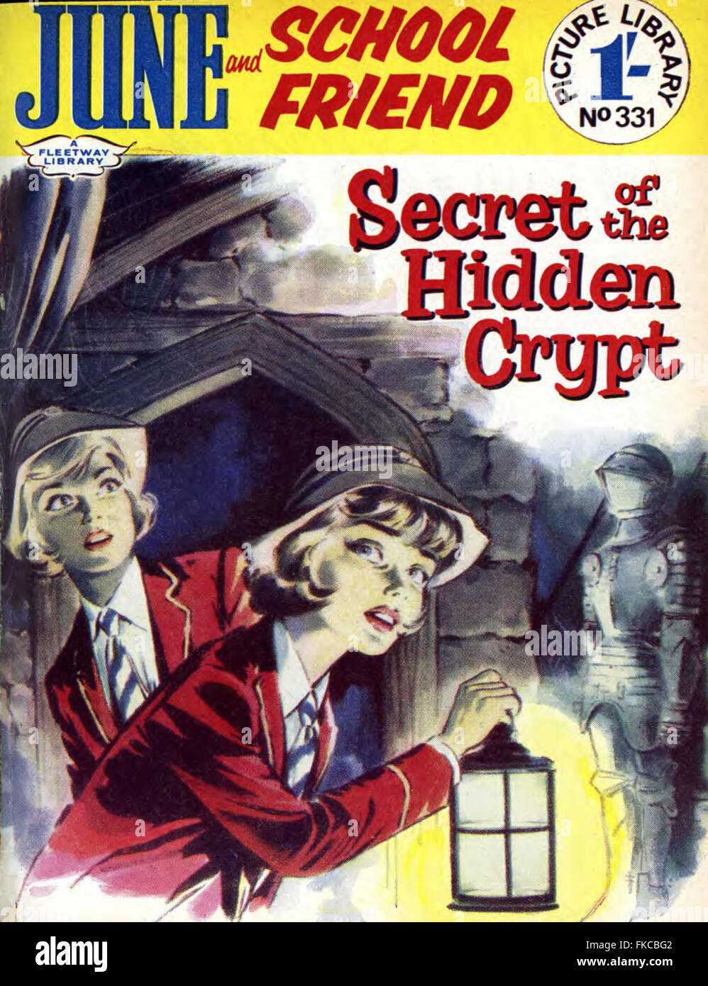 UK June and School Friend Comic Cover Stock Photo - Alamy