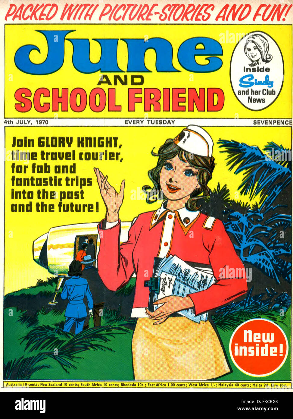 1970s UK June and School Friend Comic Cover Stock Photo - Alamy