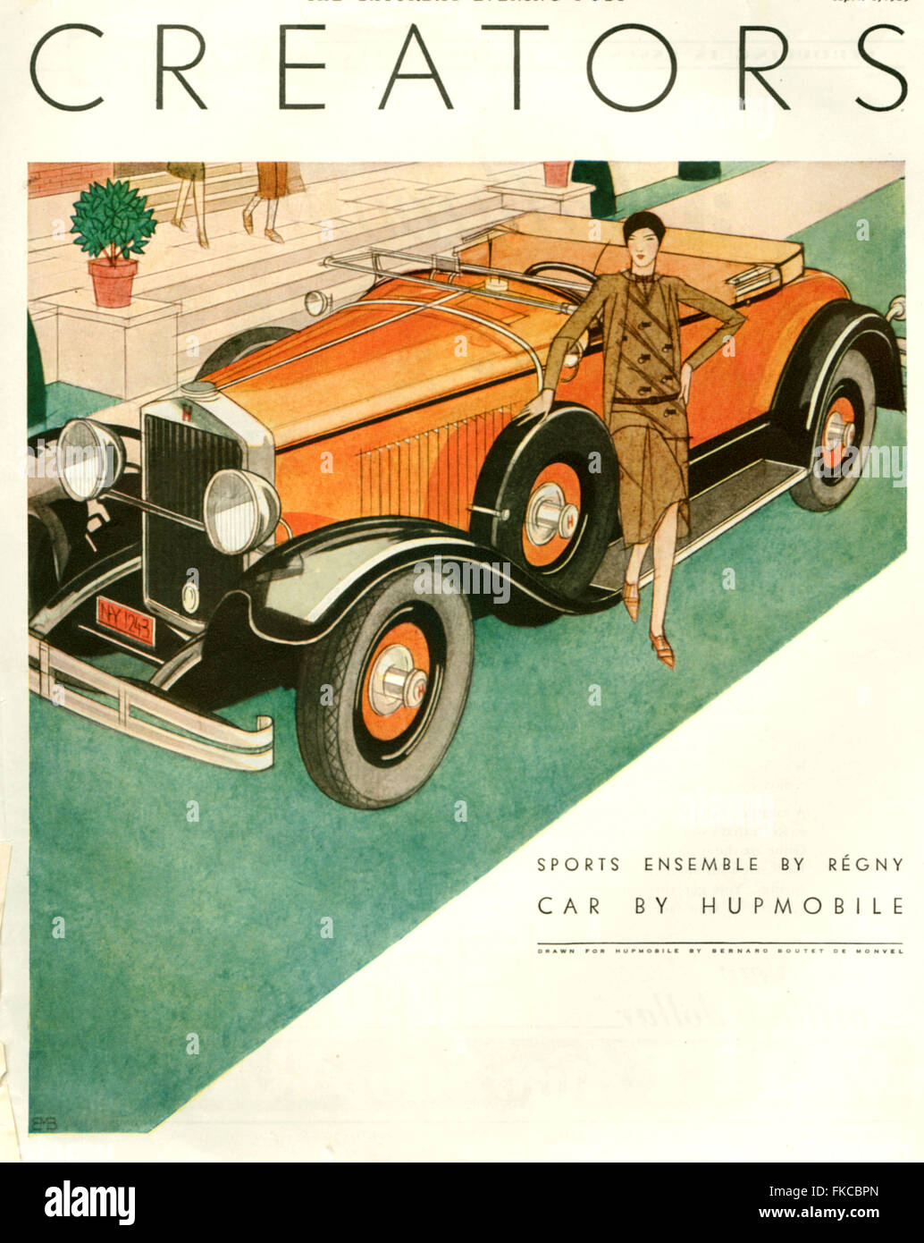 1920s usa hupmobile magazine advert hi-res stock photography and images ...
