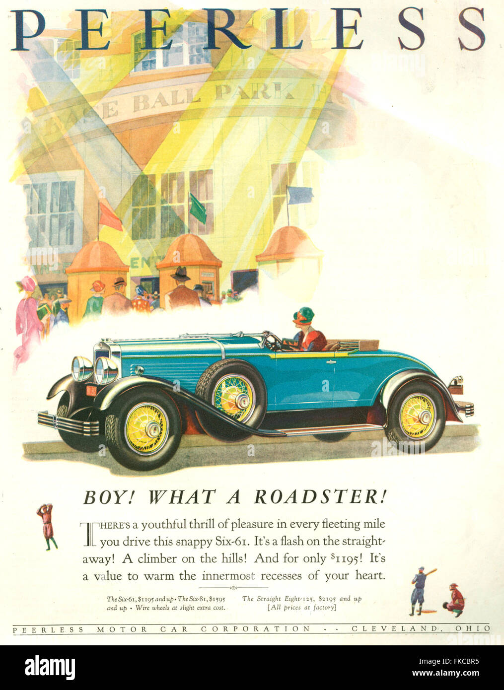 1920s USA Peerless Magazine Advert Stock Photo - Alamy