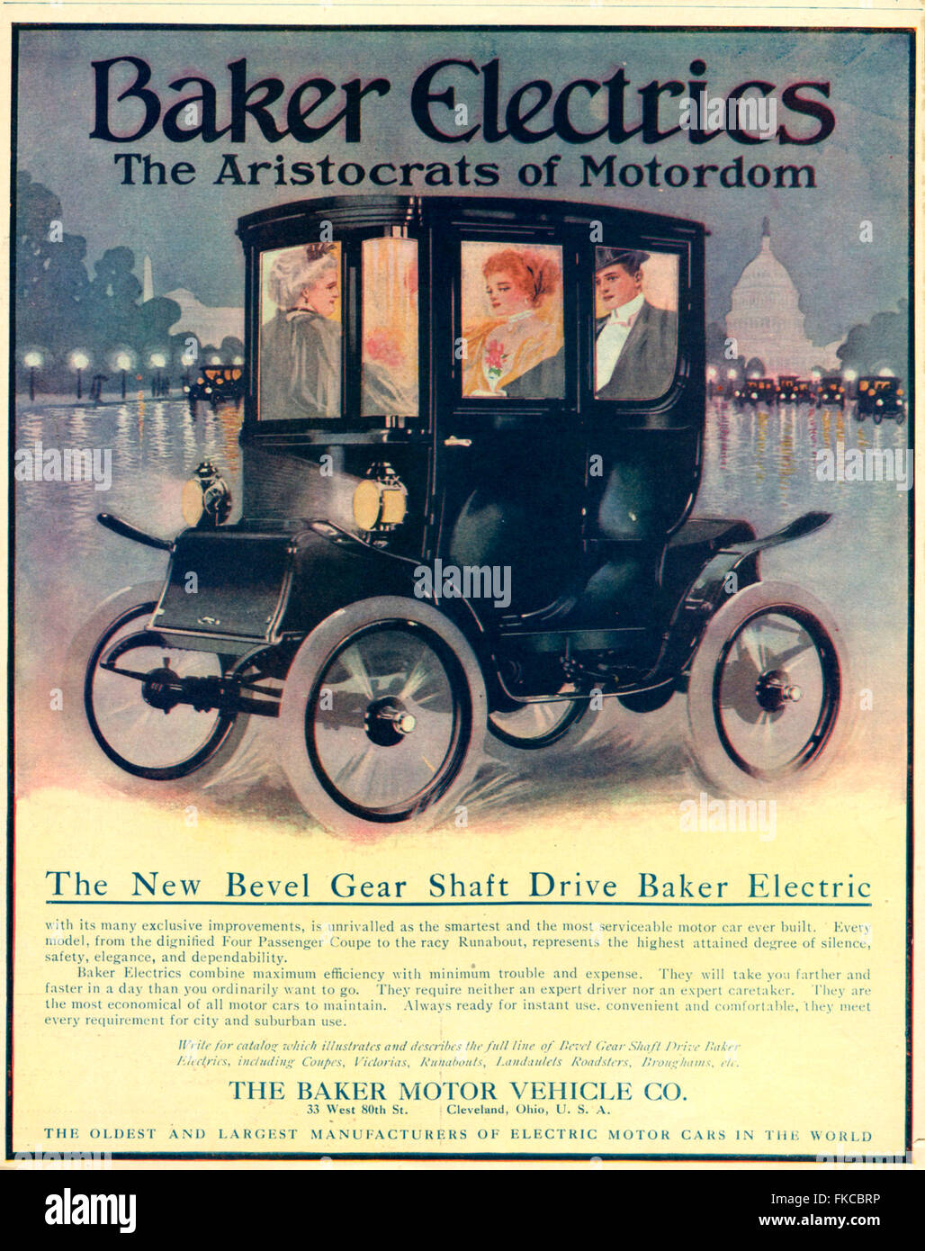 1900s USA Baker Magazine Advert Stock Photo - Alamy