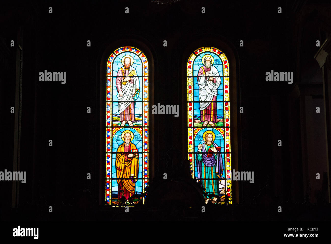 Stained glass window Stock Photo - Alamy