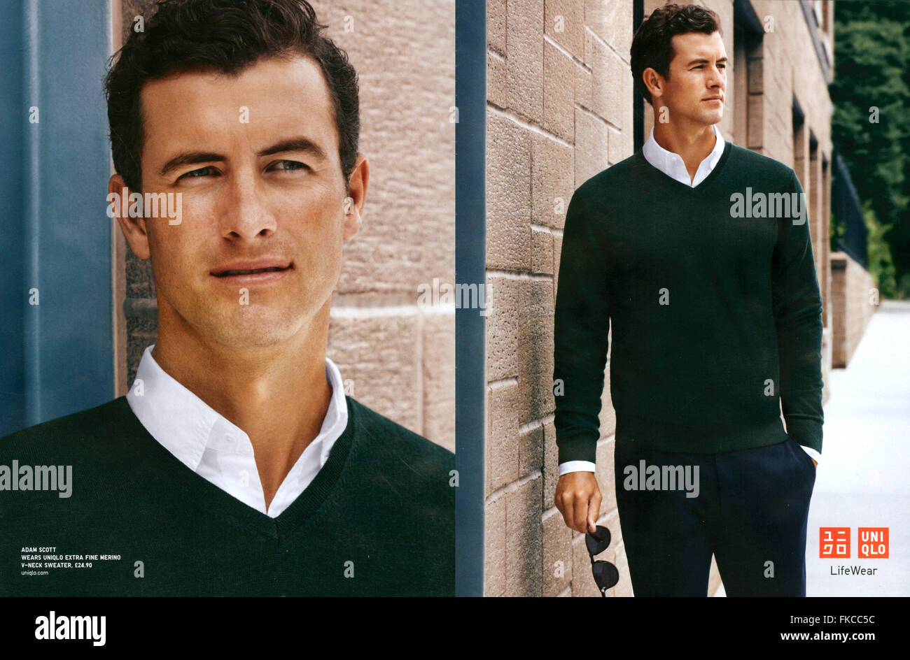 2010s UK Uniqlo Magazine Advert Stock Photo - Alamy