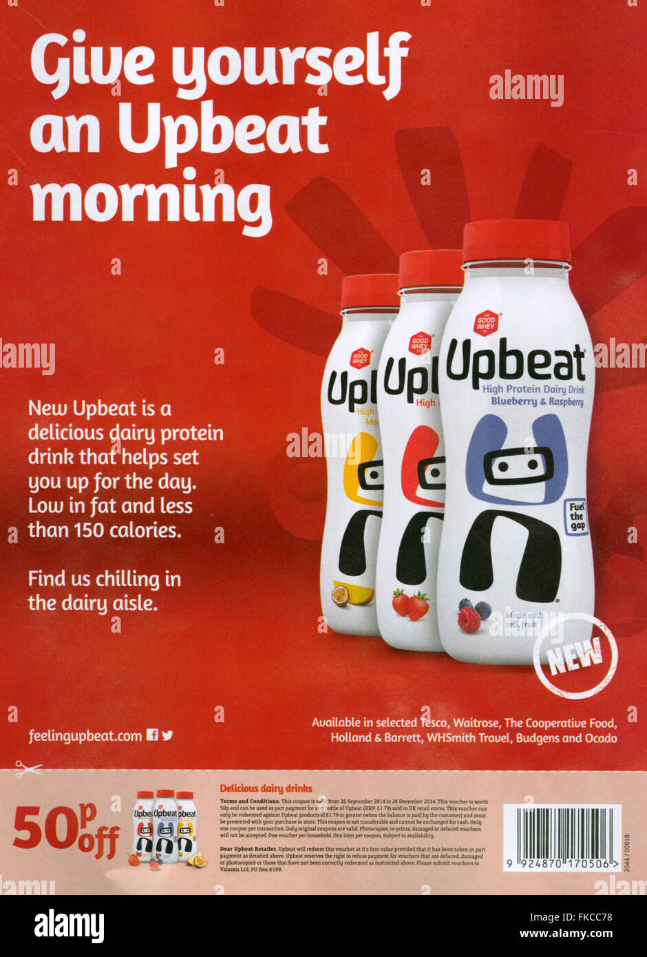 2010s UK Upbeat Magazine Advert Stock Photo - Alamy