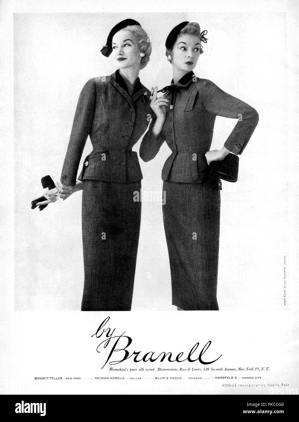 1950s fashion Black and White Stock Photos & Images - Alamy