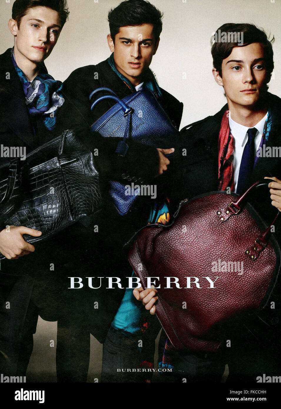 2010s UK Burberry Magazine Advert Stock Photo - Alamy