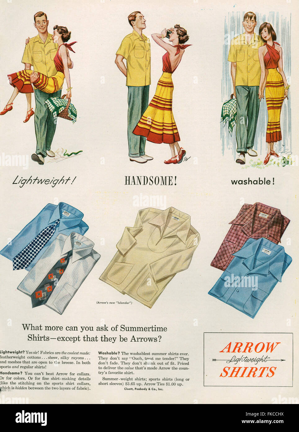 1940s USA Arrow Magazine Advert Stock Photo - Alamy