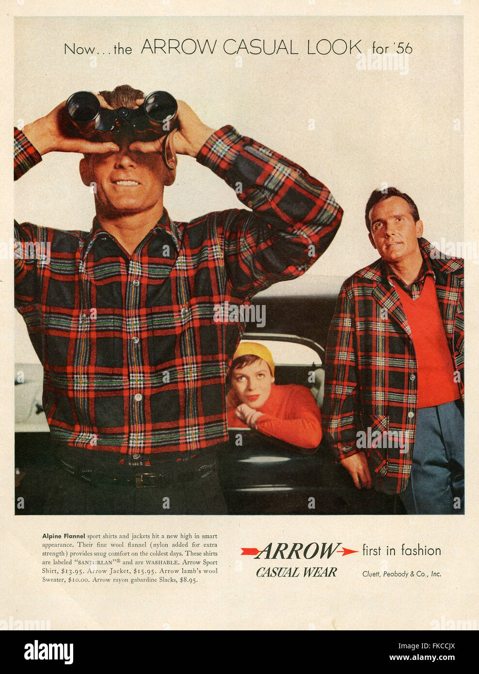 1950s usa arrow magazine advert hi-res stock photography and images - Alamy