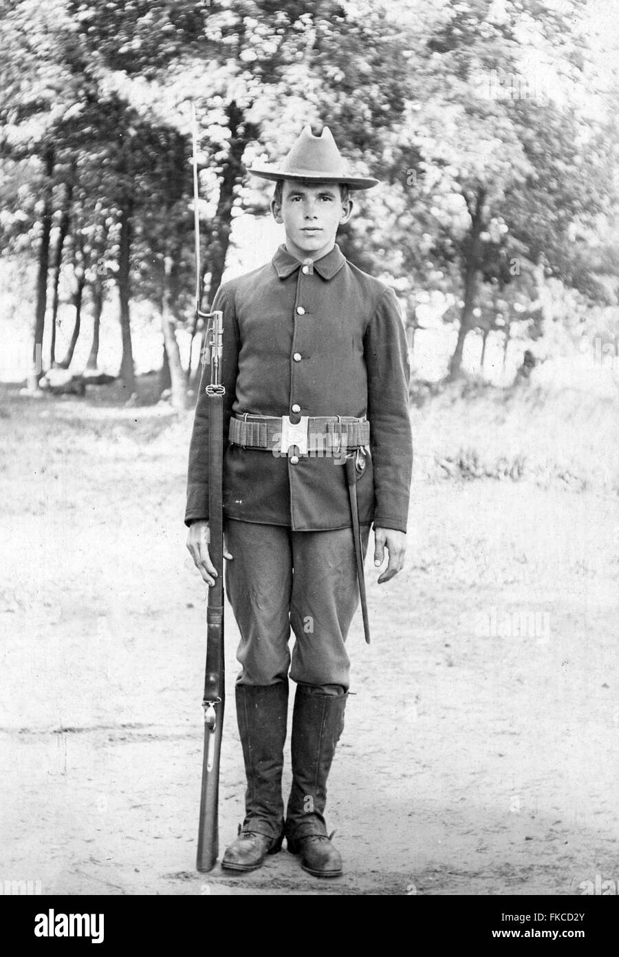 American Infantryman 1900 Stock Photo - Alamy