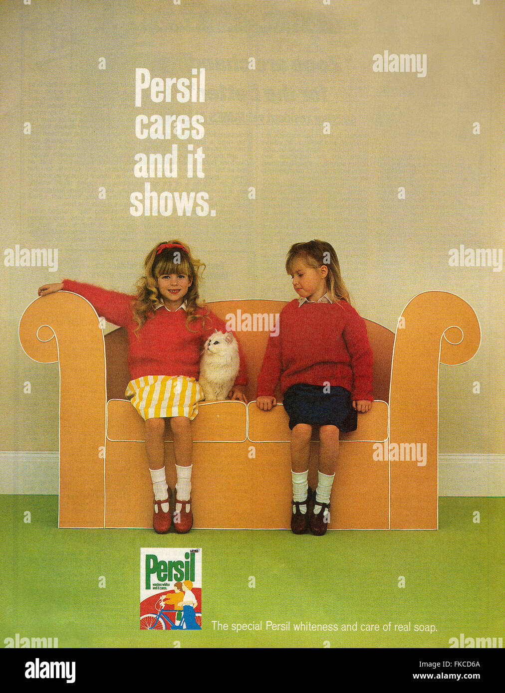 1980s UK Persil Magazine Advert Stock Photo - Alamy