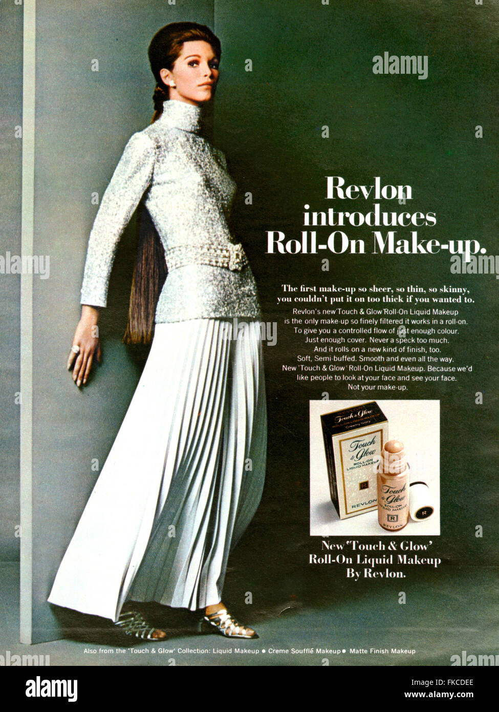 1960s UK Revlon Magazine Advert Stock Photo - Alamy