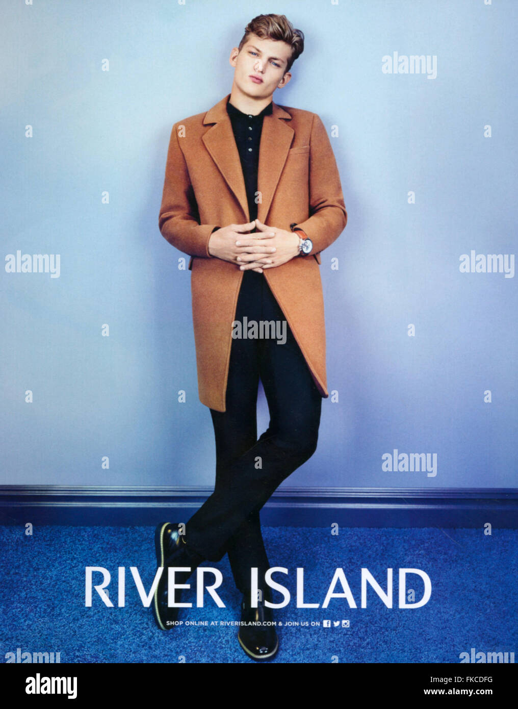 2010s UK River Island Magazine Advert Stock Photo - Alamy