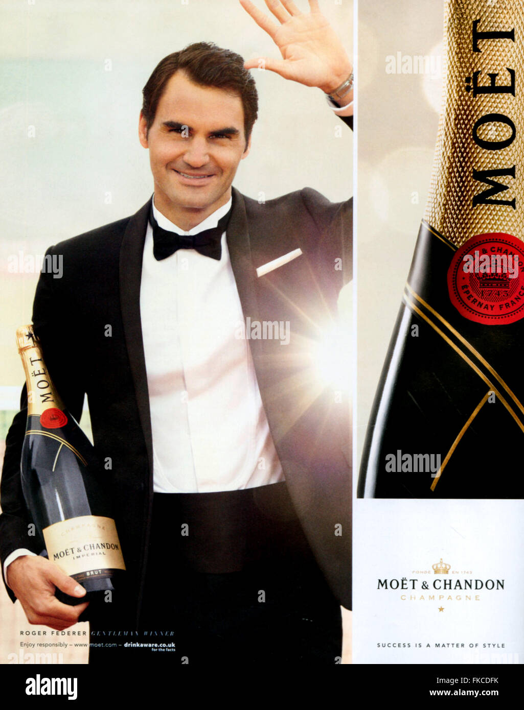 2010s UK Moet & Chandon Magazine Advert Stock Photo - Alamy