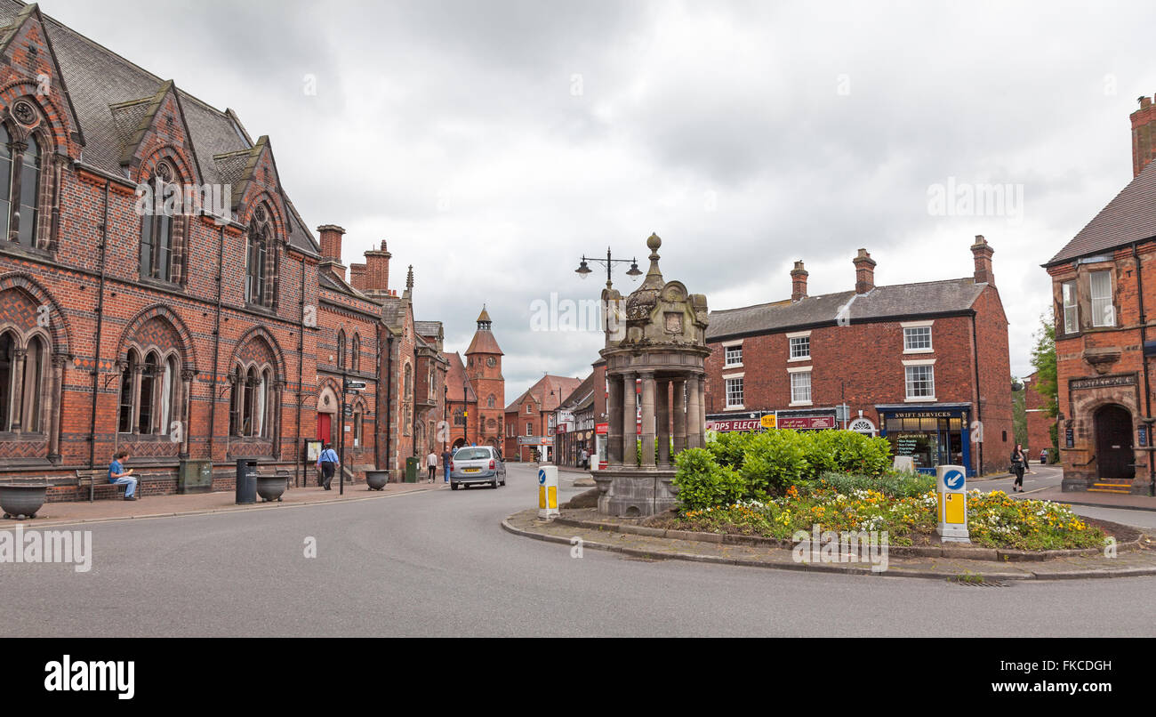 Stone Drinking Fountain, Hightown, Sandbach, Cheshire, England, UK ...