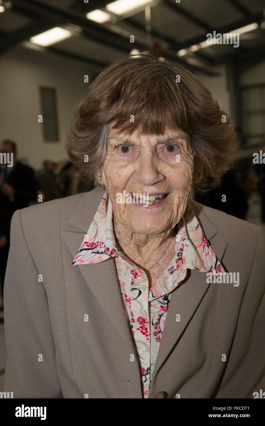 Biggin Hill,UK,8th March 2016,Joy Lofthouse from the Air transport ...