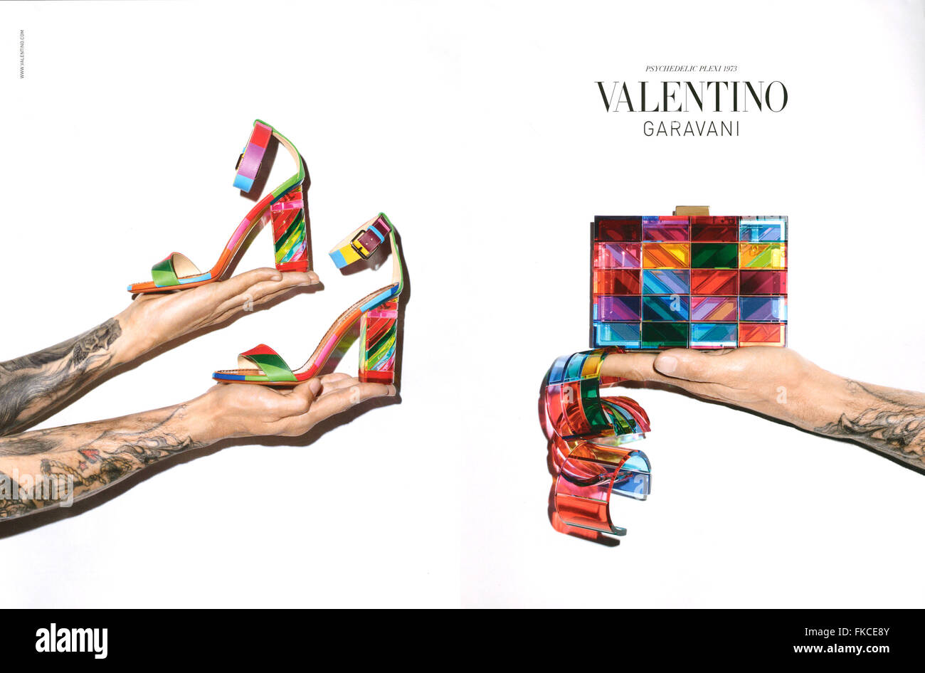 2010s UK Valentino Magazine Advert Stock Photo - Alamy